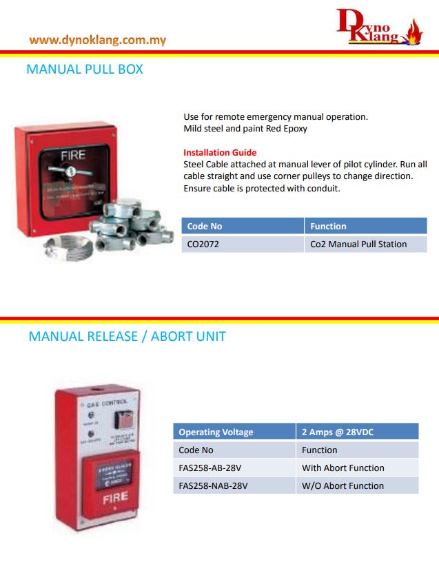 MANUAL PULL BOX, RELEASE UNIT (DYNO KLANG) Supplier in Malaysia- Price ...