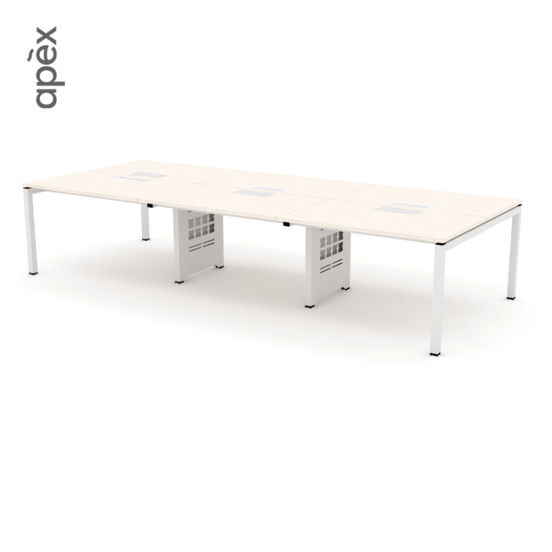 6 Seater Double Link Table with Flipper Casing - NEXT Series W-N120X148 ...