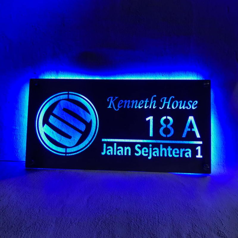 LED House Number Plate/Signage/Plaque Supplier in Malaysia- Price & Review