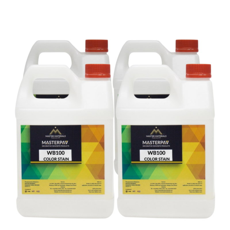 WB100 Water-Based Concrete Stain – Semi-Transparent Color Effect