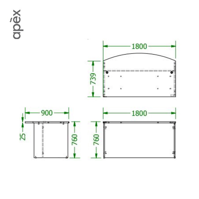 Office WorkStation Standard Curve Desk Table- YH Series Supplier in ...